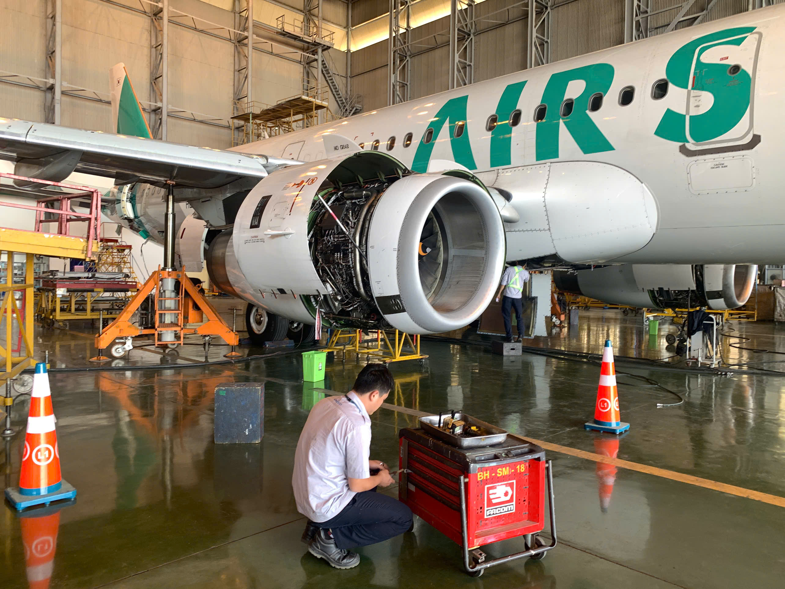 VAECO has successfully completed the first Check for Air Seoul - VAECO